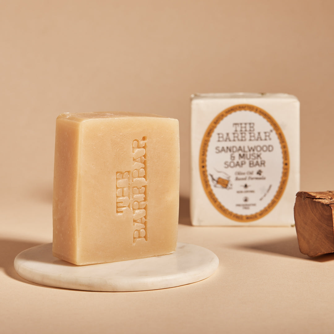 Buy Sandalwood & Musk Soap Bar Online | The Bare Bar – THE BARE BAR